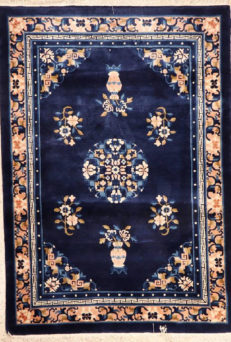 Antique-Finished Chinese Rug,