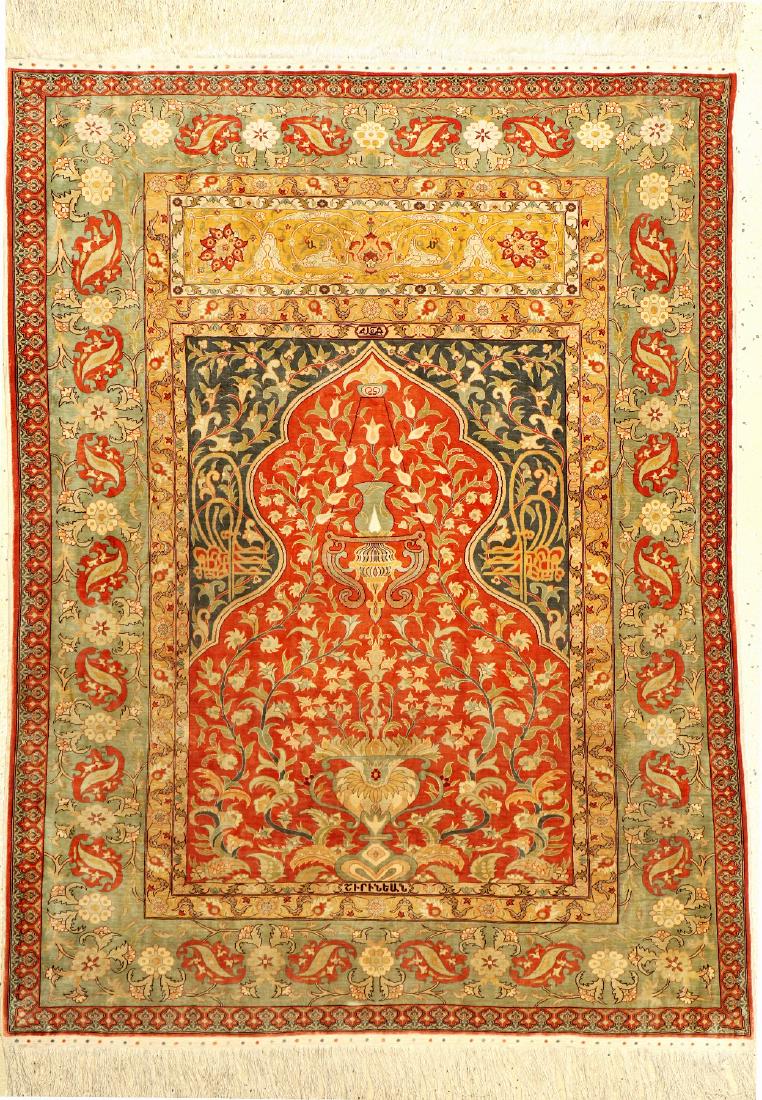Very Fine & Unique Silk Hereke 'Shirinian' Rug With - Dec 08, 2018 ...