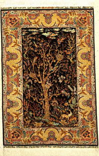 Fine Silk Hereke 'özipek' Rug 'signed',