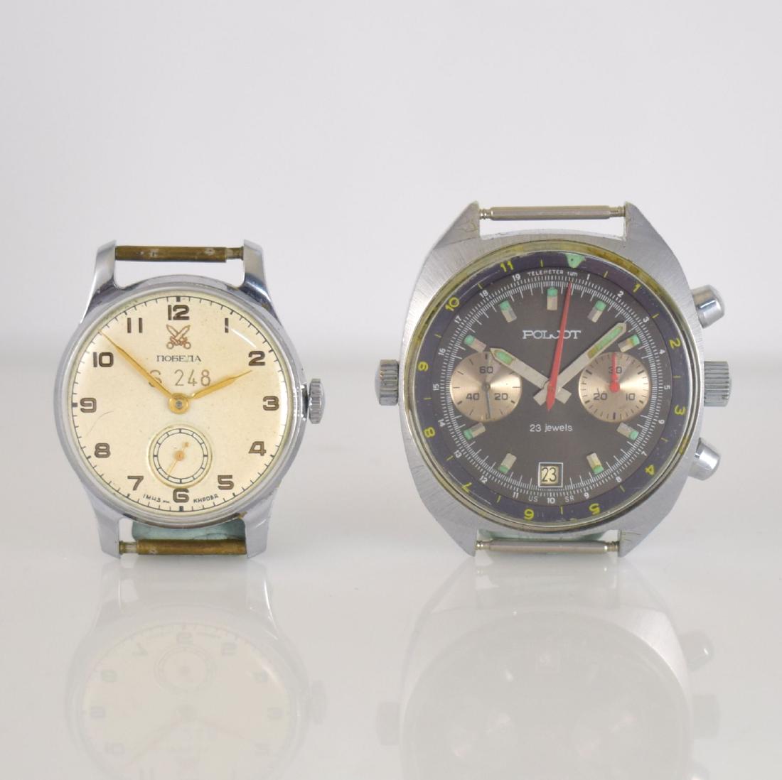 Set of 2 Russian wristwatches for the Czech military