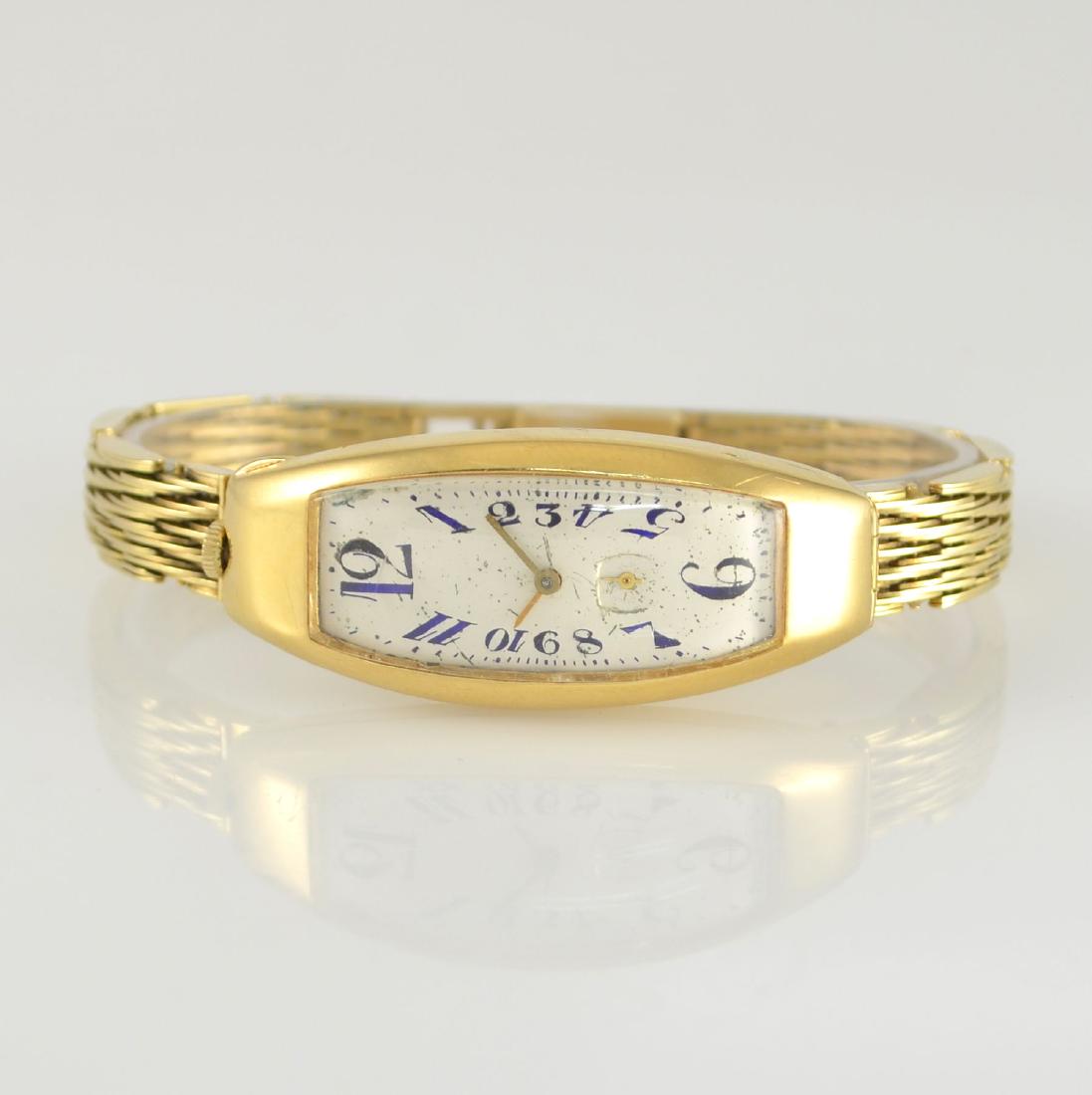 MOVADO Polyplan very rare 18k yellow gold wristwatch