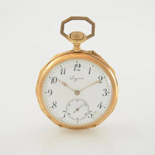 Longines 14k Yellow Gold Pocket Watch