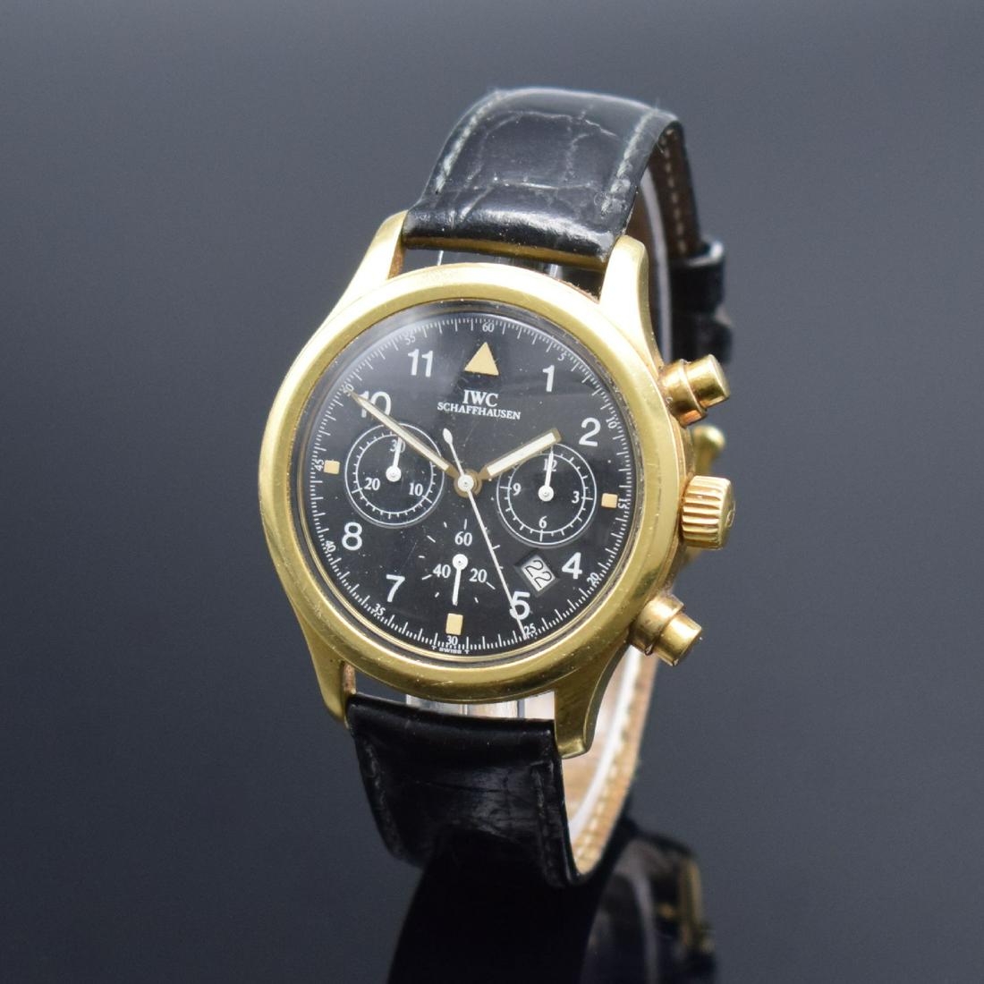 Iwc Rare 18k Yellow Gold Gents Wristwatch