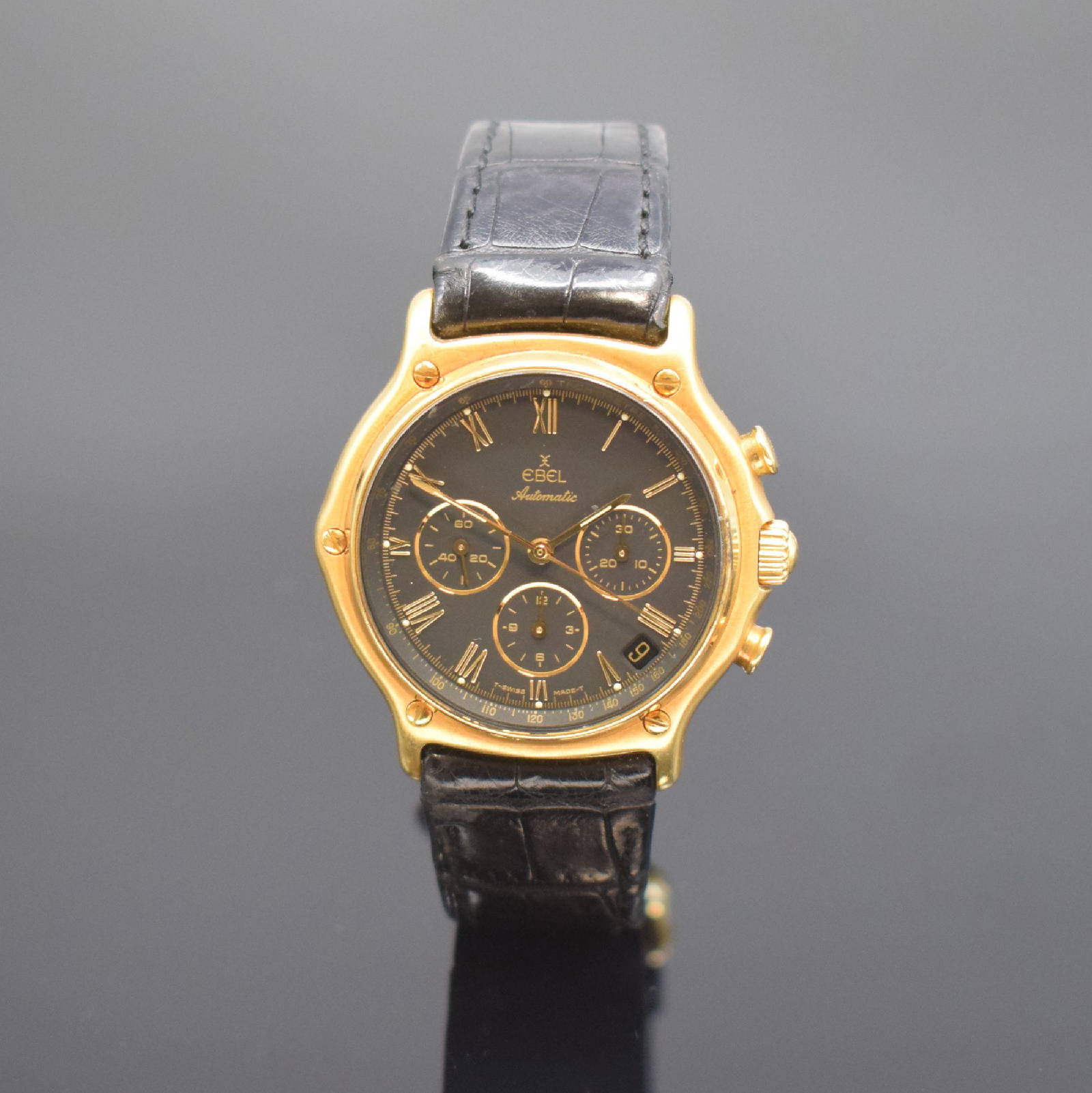 Ebel El Primero 18k Yellow Gold Chronograph Auction