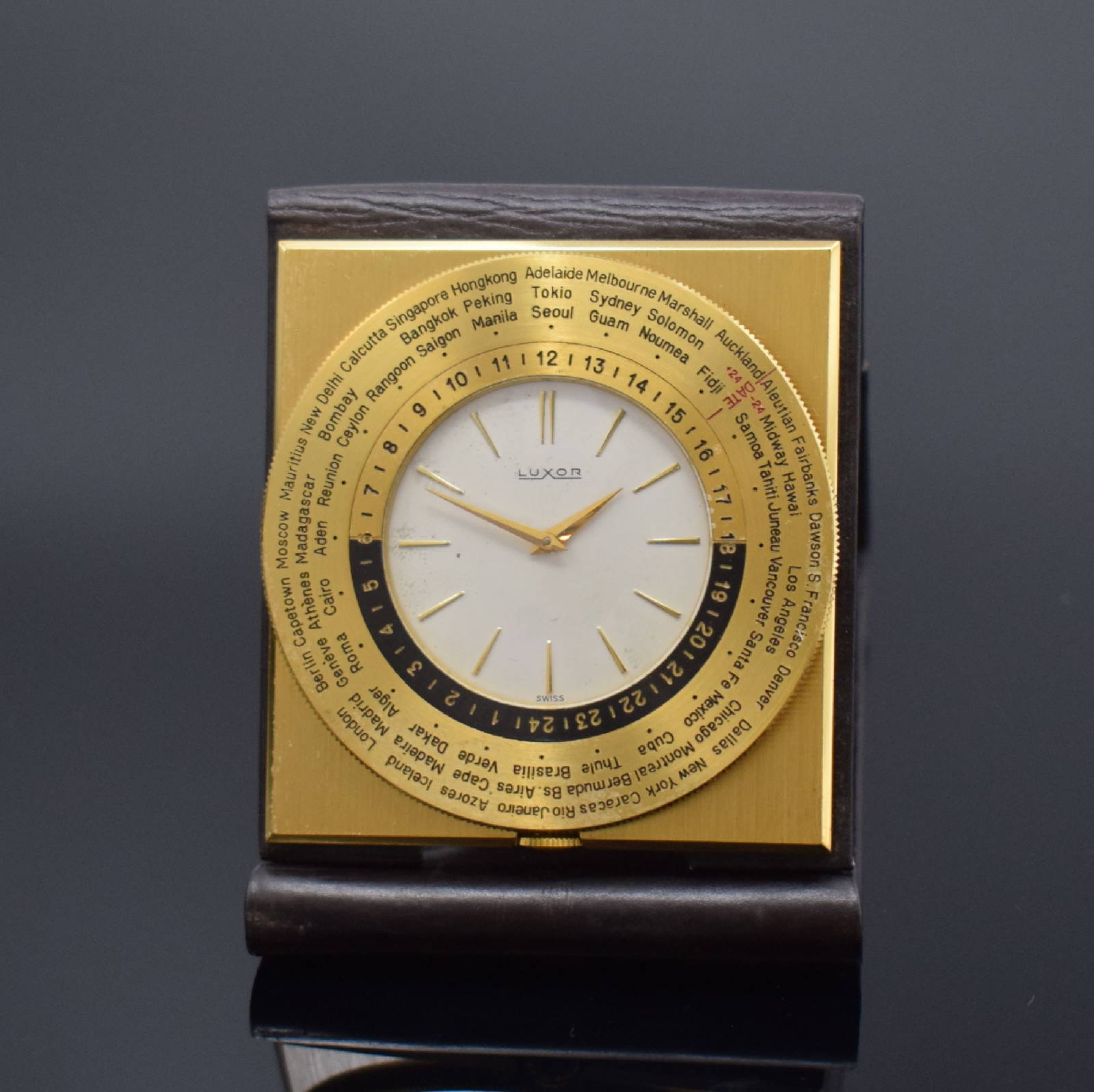 Luxor Carriage Clock With World Time-display Auction