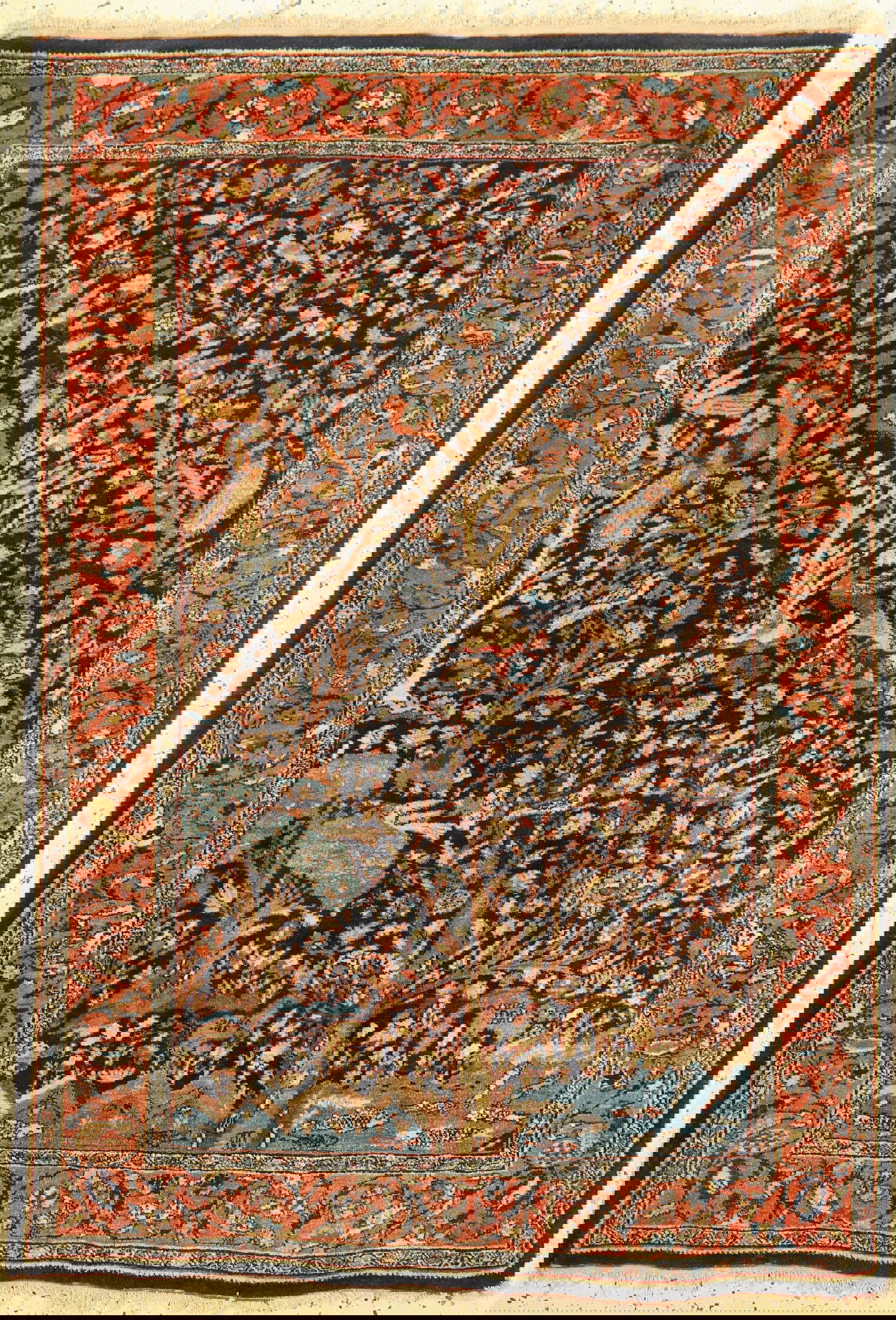 Bijar Old, Persia, Around 1920/1930, Wool On Cotton Auction