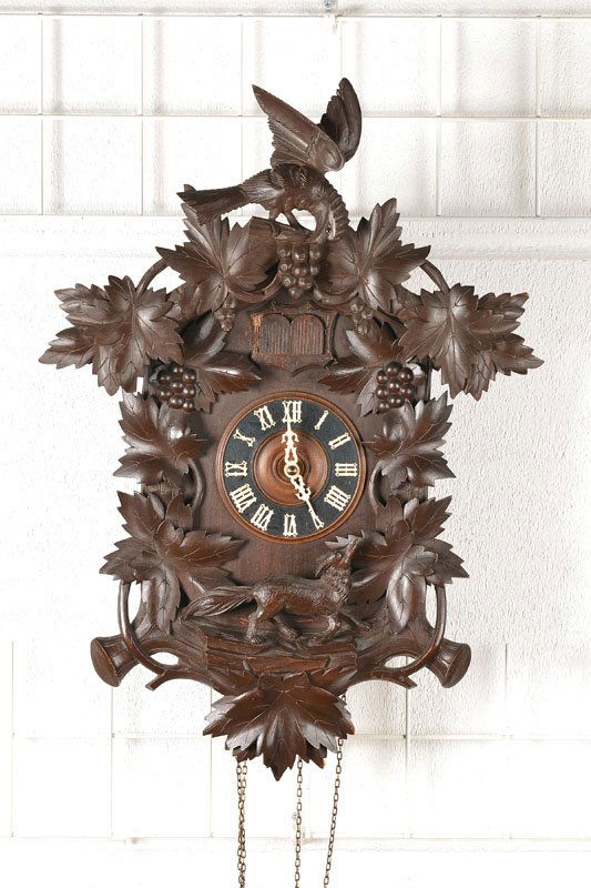 cuckoo clock with quail