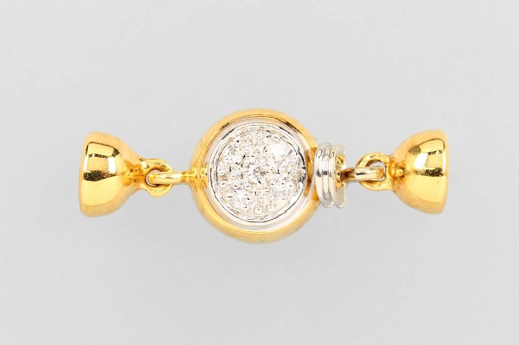 18 Kt Chain Gold Clasp With Brilliants
