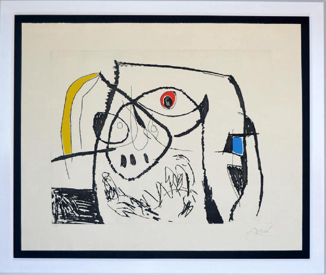 Joan Miro, etching, 1973, hand signed