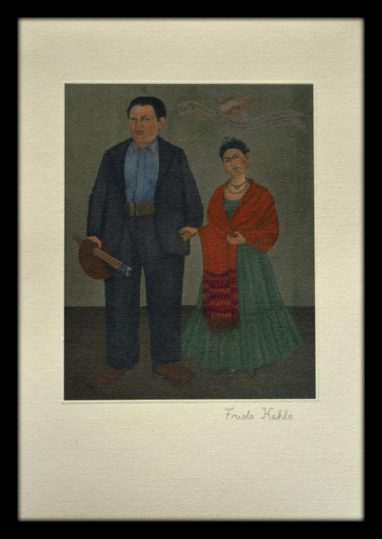 Frida Kahlo , Lithograph Hand Signed In Pencil