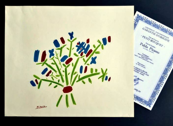 Pablo Picasso , Signed Lithograph Coa