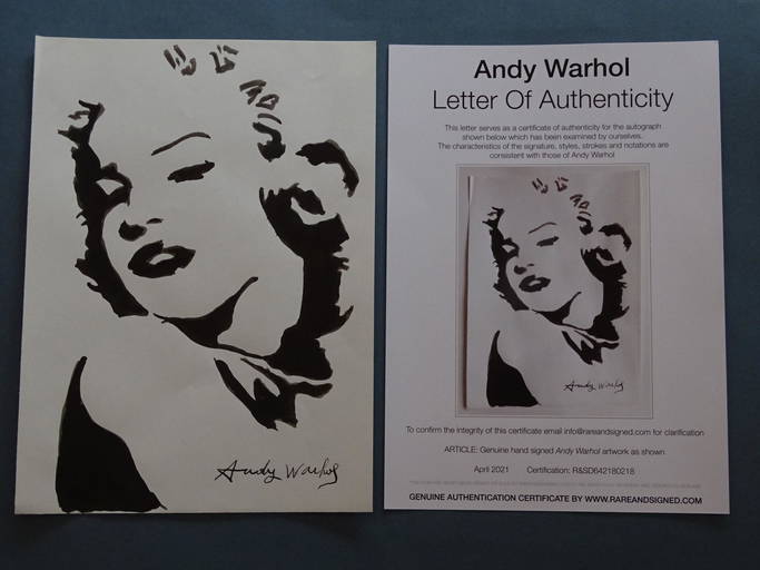 Andy Warhol, ink drawing, hand signed - Sep 19, 2021 | Novartia ...