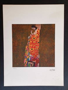 Gustav Klimt Lithograph From 1967