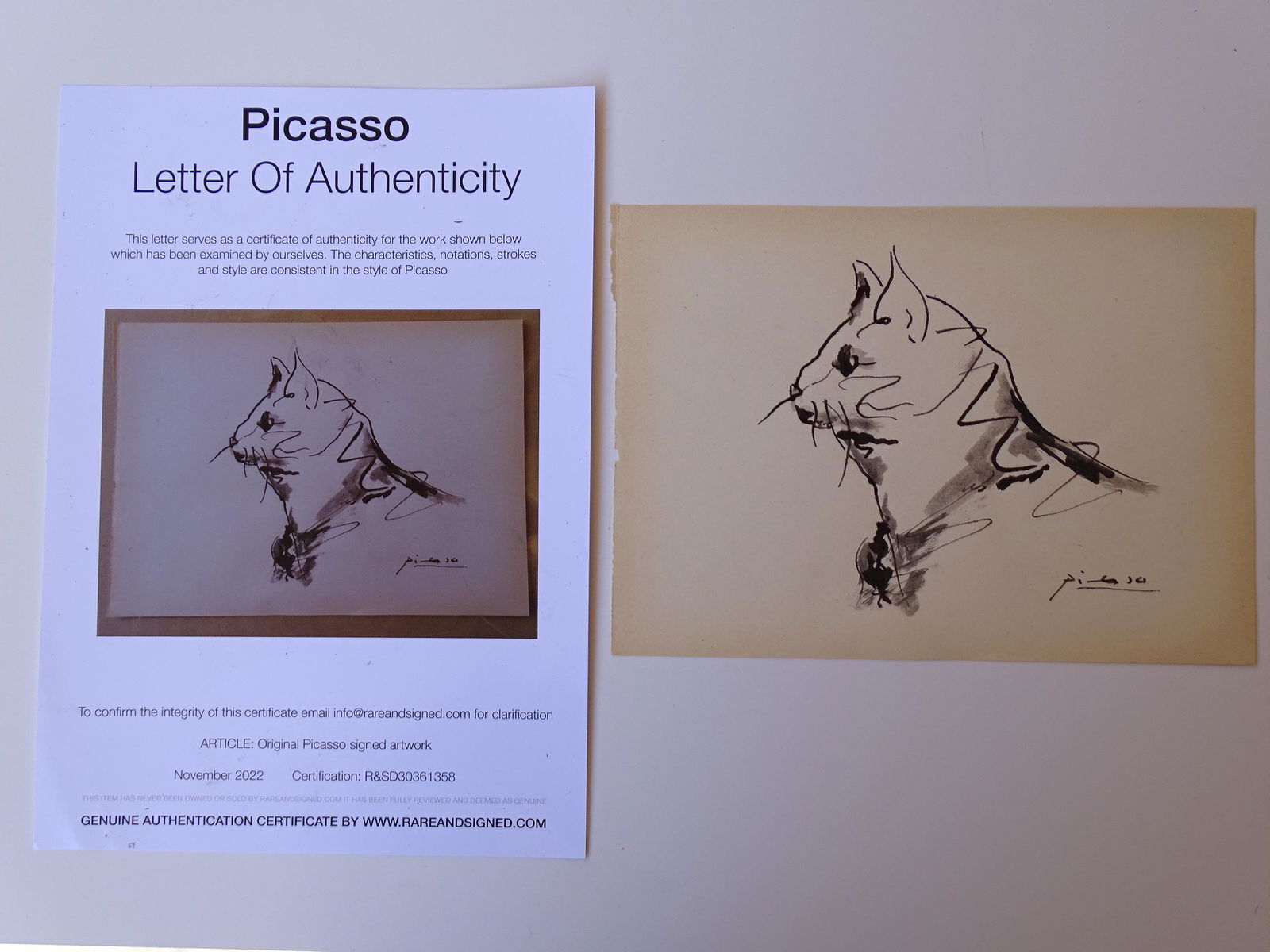 Pablo Picasso, Ink Drawing