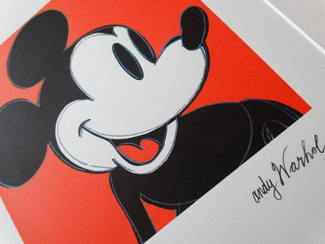 Andy Warhol, Mickey Mouse Lithograph Signed, Numbered