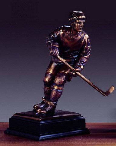 Hockey Player Sculpture