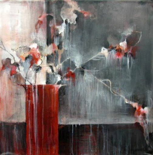 Original Painting By Terri Burris Red Glow I