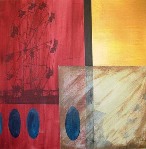 Original Painting By Colleen Premer Ferris Wheel