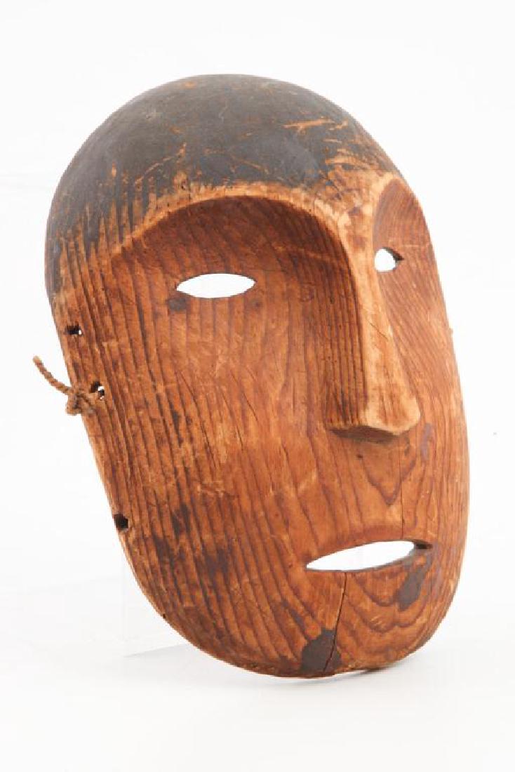 (Early/ Mid 19th c) PRIMITIVE CARVED WOODEN MASK - Mar 25, 2017 | John ...