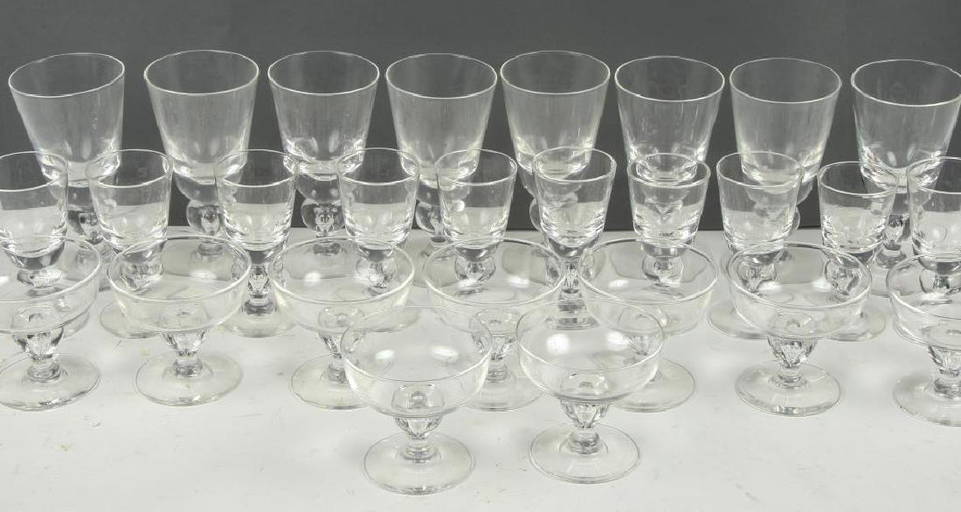 (27) Pieces Of Steuben Stemware