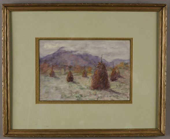 Sarah W. Talcott, American (1852 1936) "hay Stacks"