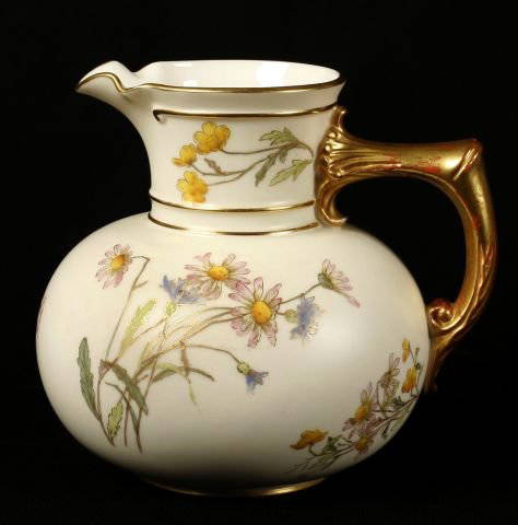 Royal Worcester Bulbous Pitcher.