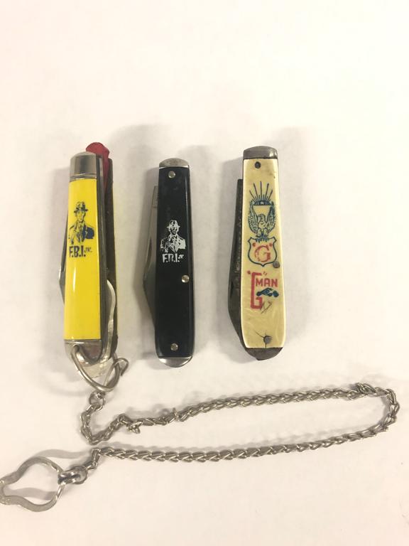 (3) FBI JR POCKET KNIVES - Mar 21, 2020 | John McInnis Auctioneers in MA