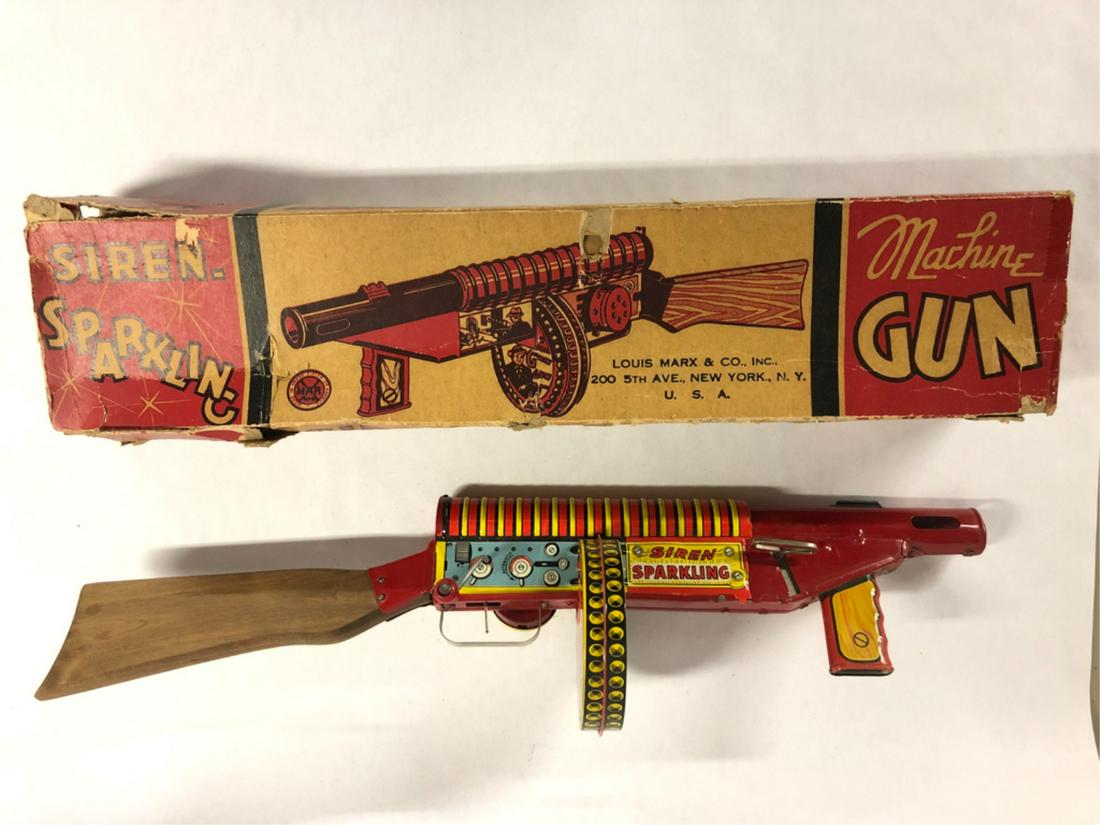 Marx Toy Siren Sparkling Toy Machine Gun
