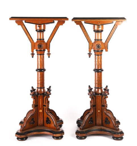 (2) Nearly Identical Aesthetic Movement Stands