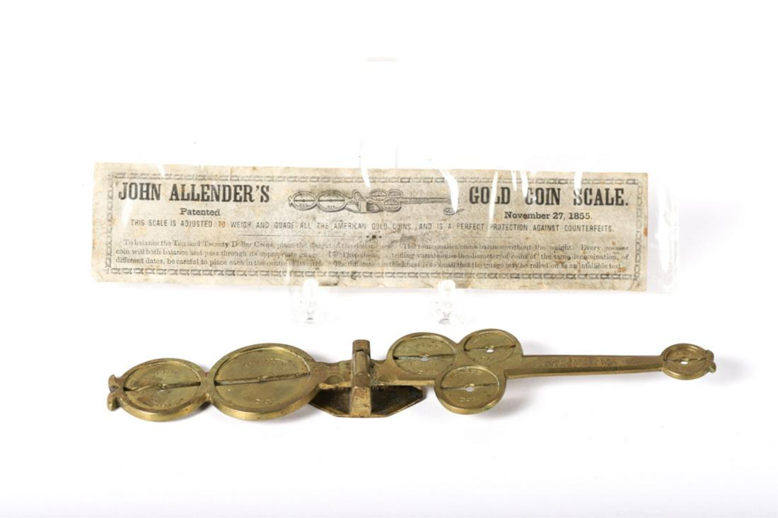 John Allender's Gold Coin Scale