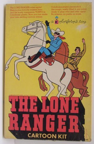 The Lone Ranger Cartoon Kit, Colorforms.