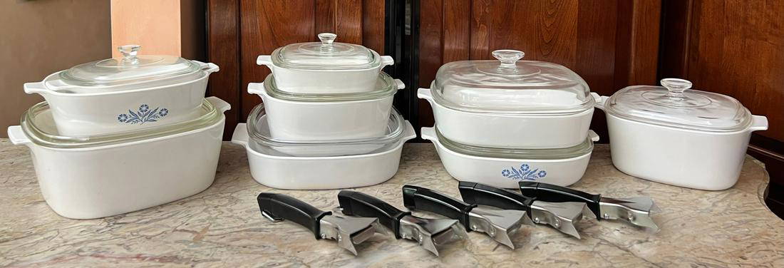 (7) Pieces Of Corning Cookware