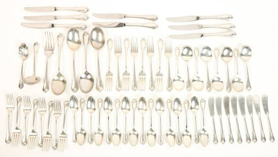 141 Pcs. Wallace "grand Colonial" Flatware