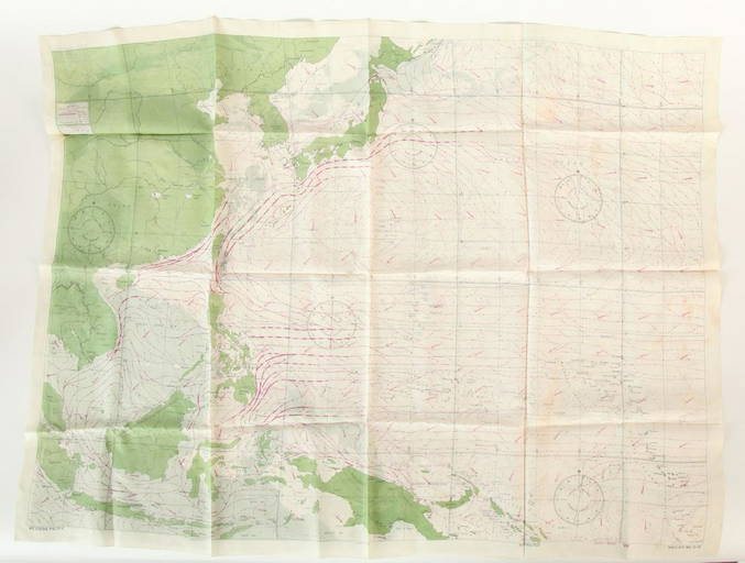 World War Ii Silk Aviators Escape Map