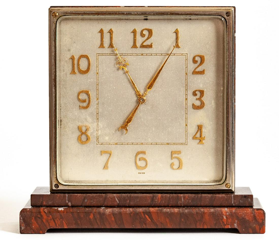 Swiss Partner's Desk Clock