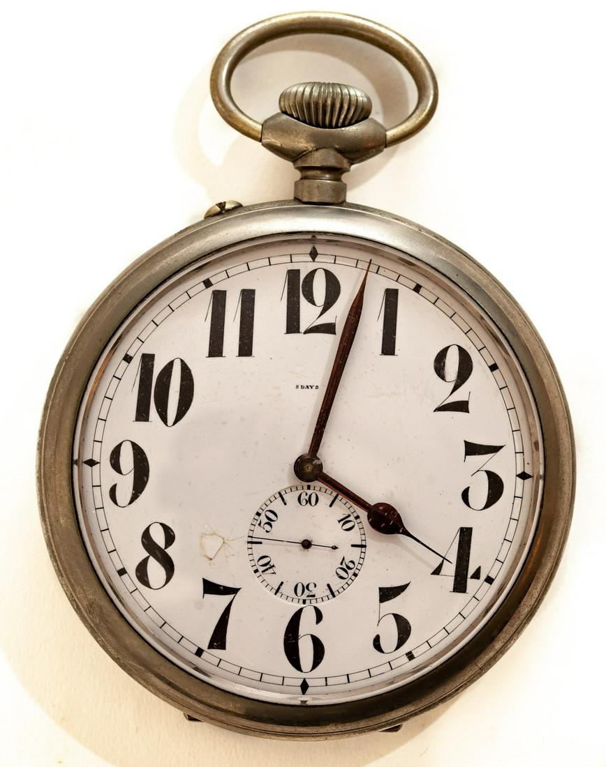 Oversize 8 Day Pocket Watch