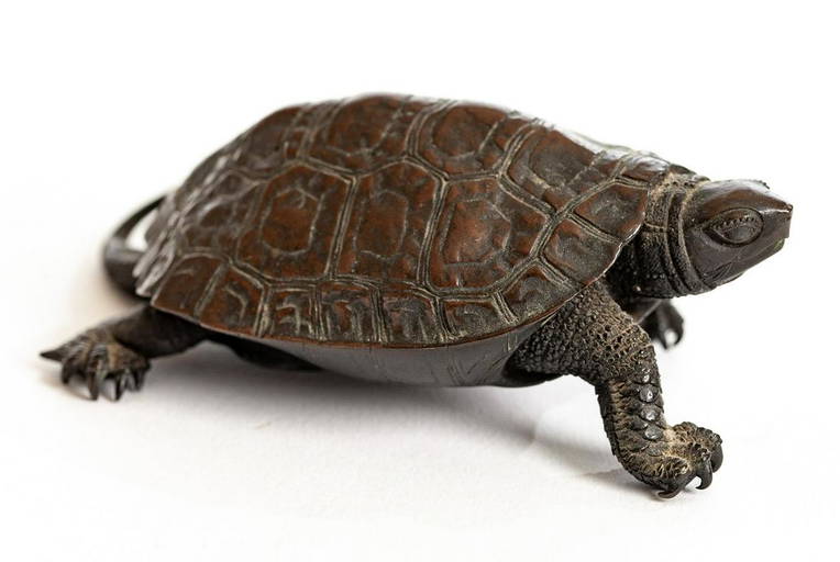 (19th / 20th C) Japanese Bronze Snapping Turtle