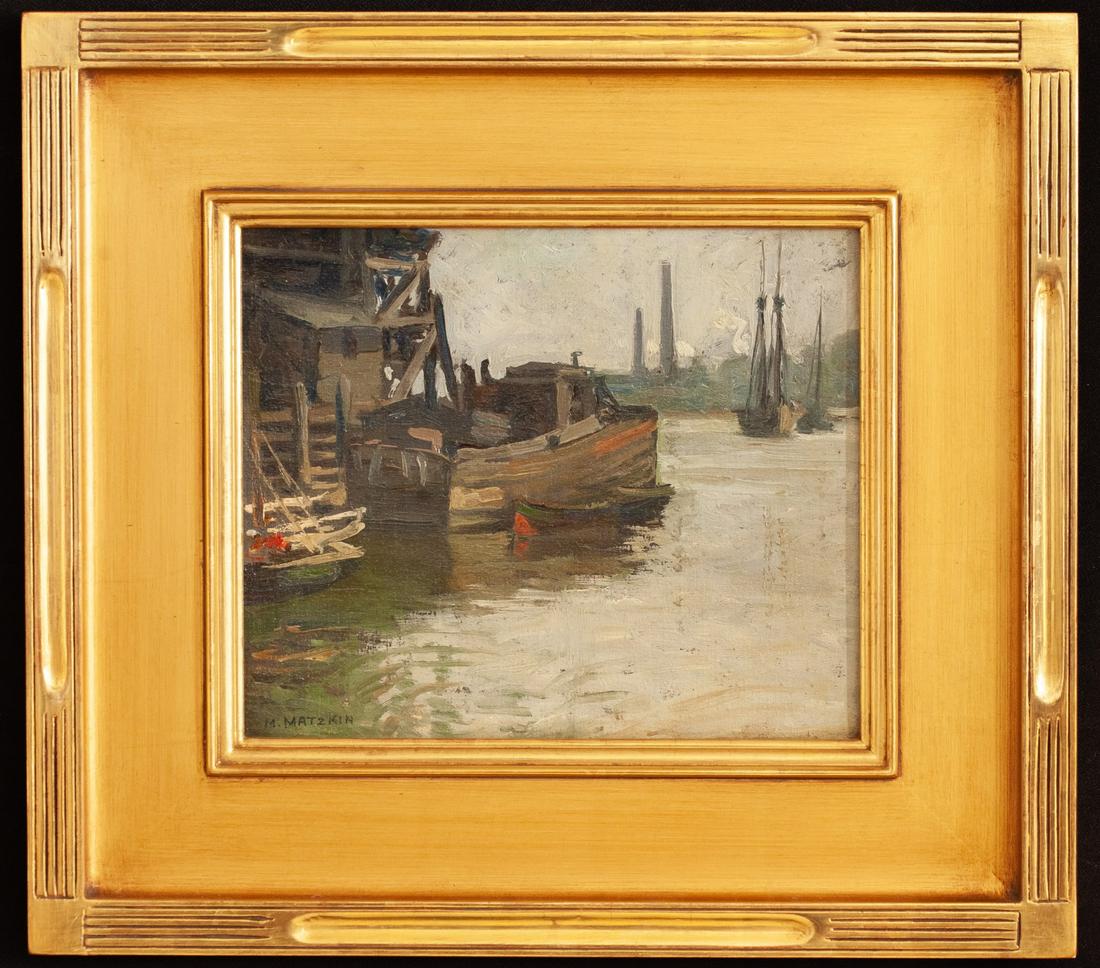 Meyer Matzkin (1880-1976) "working Harbor" Auction