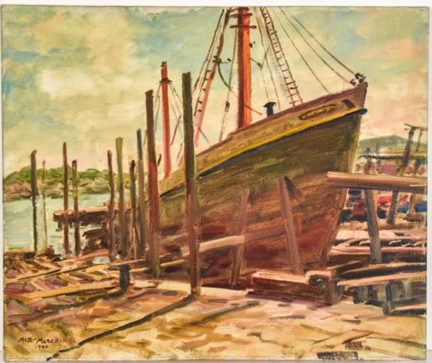 Meyer Matzkin (1880 1976) "shipyard"