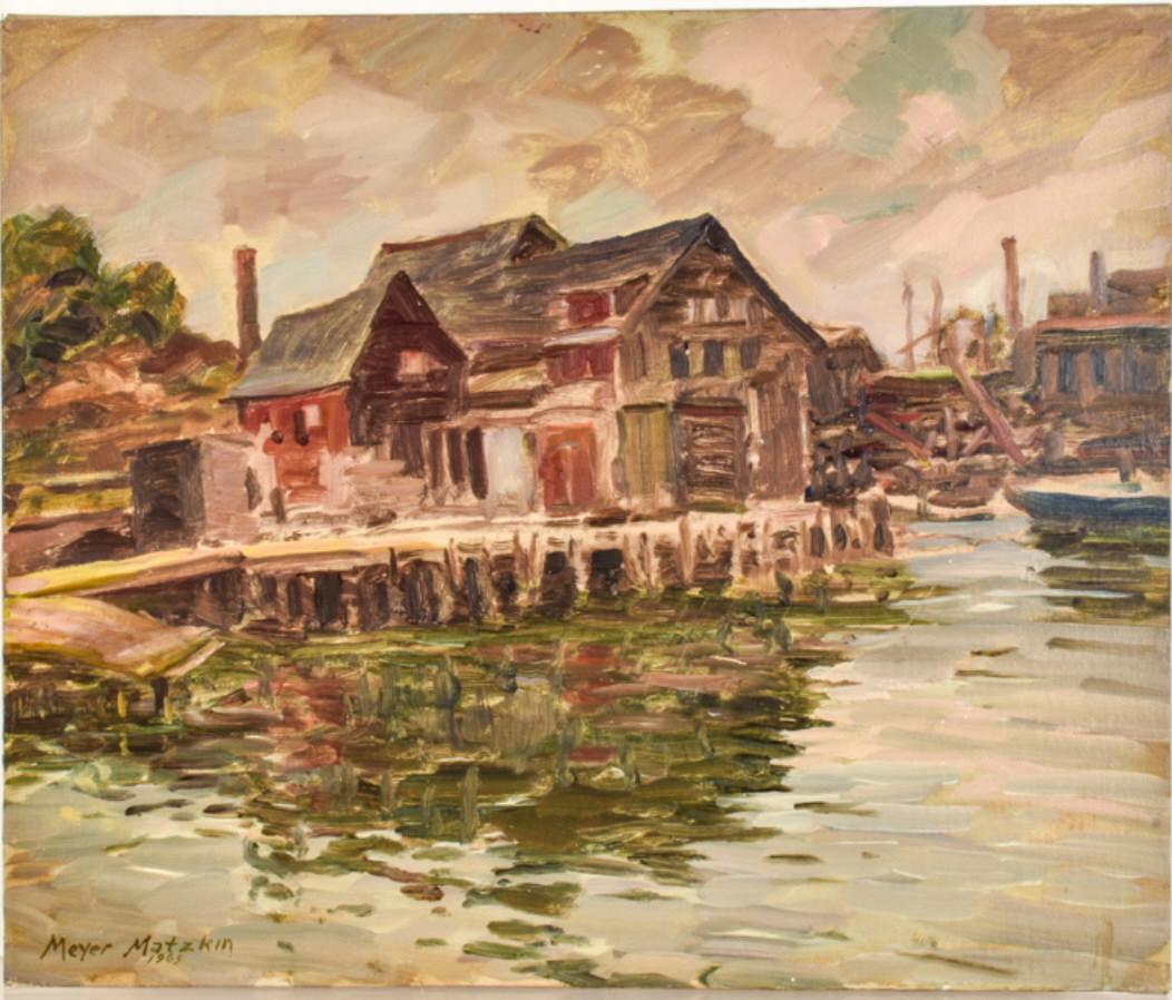 Meyer Matzkin (1880-1976) "waterfront / Gloucester Auction