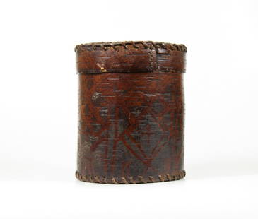 Unusual Birch Bark Container