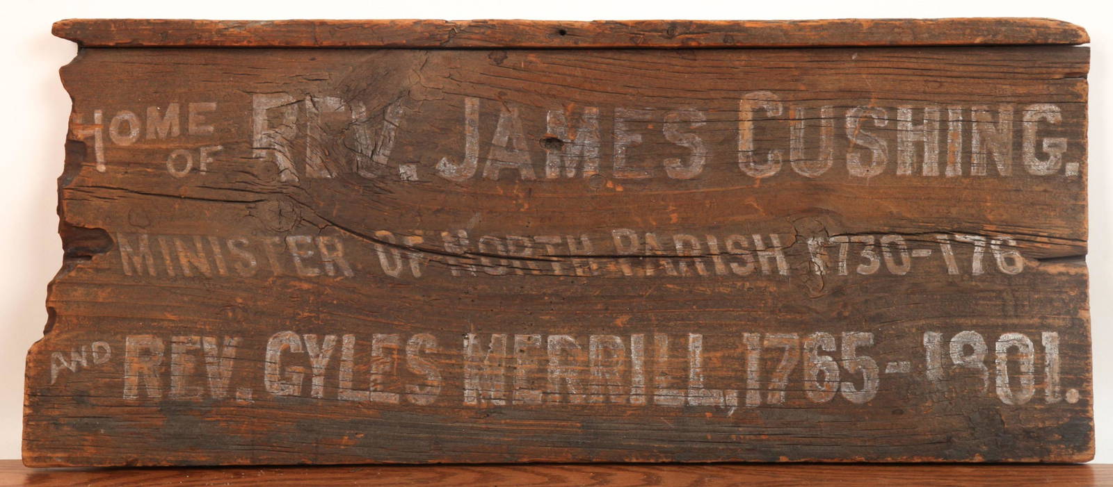 Historic Marker For The Rev. James Cushing House Auction