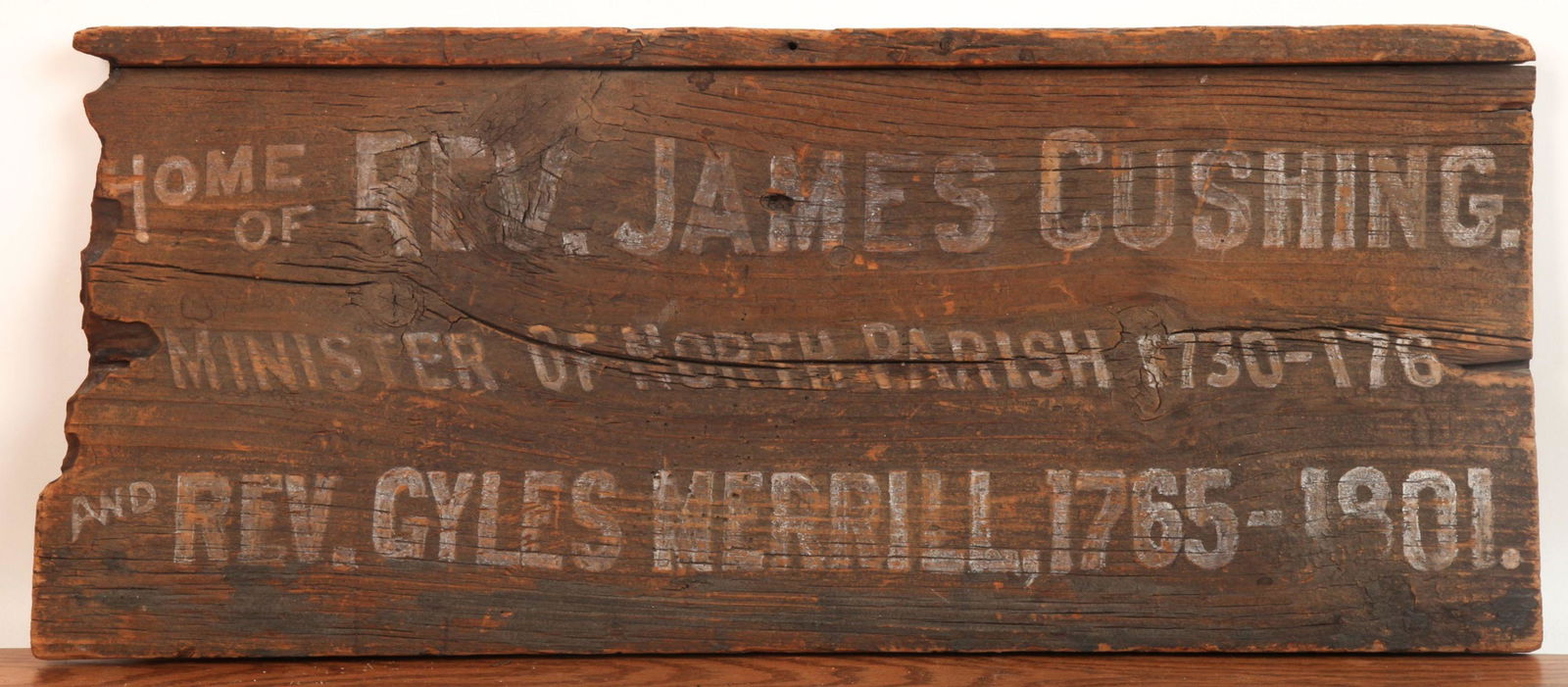 Historic Marker For The Rev. James Cushing House Auction