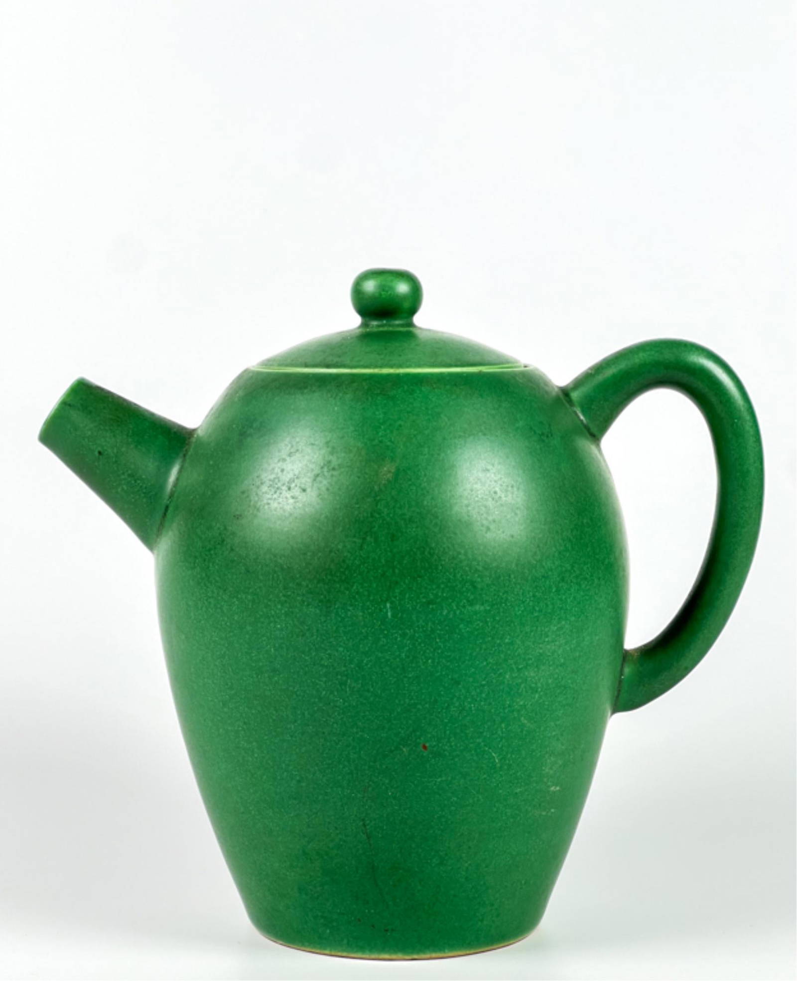 Mid Century Matte Green Pottery Teapot Auction