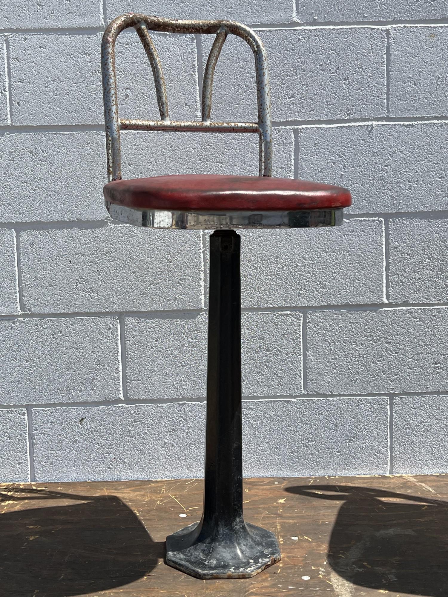 Lunch Counter Stool From Haverhill Woolworth Auction