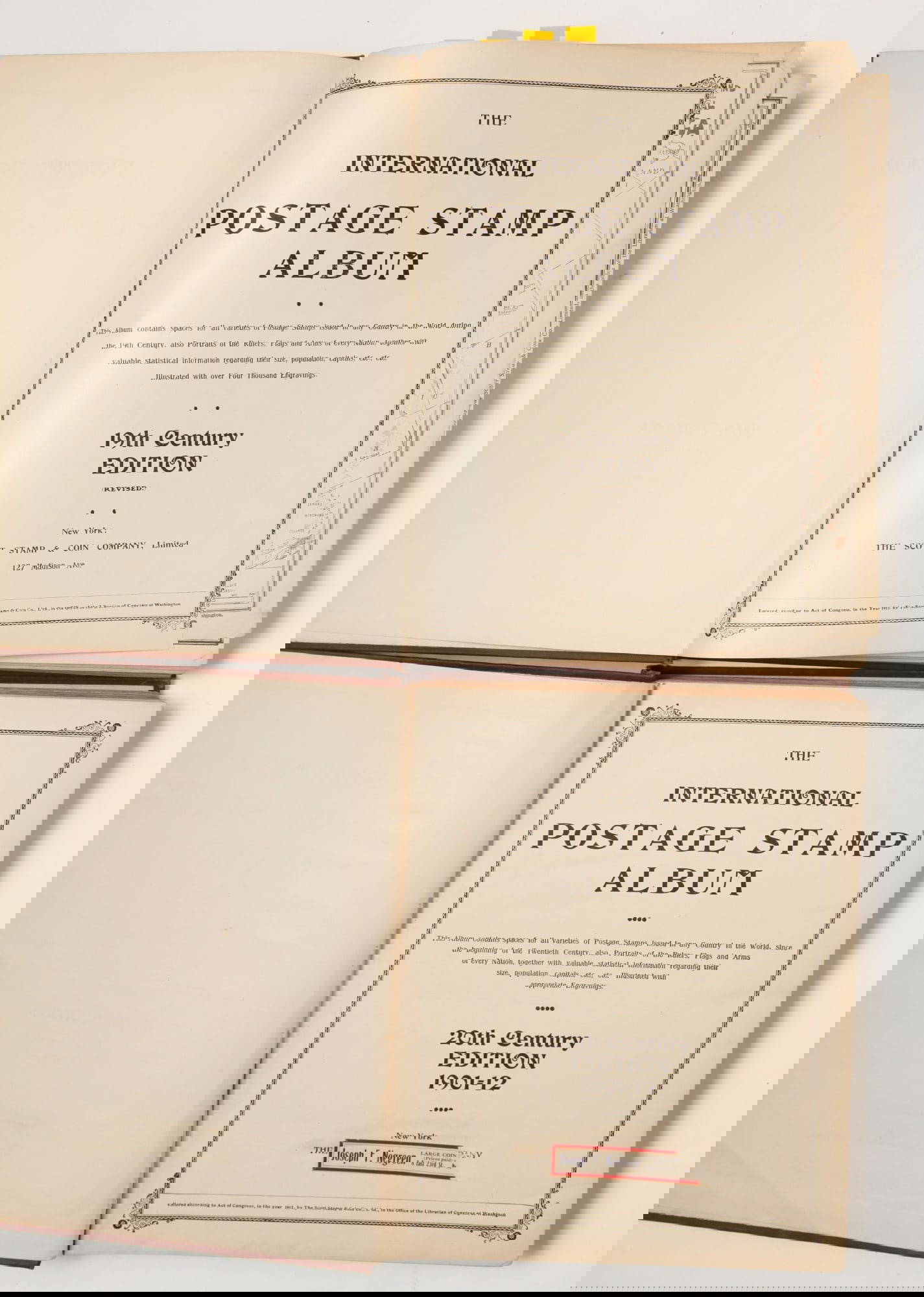 (2) International Postage Stamp Albums Auction