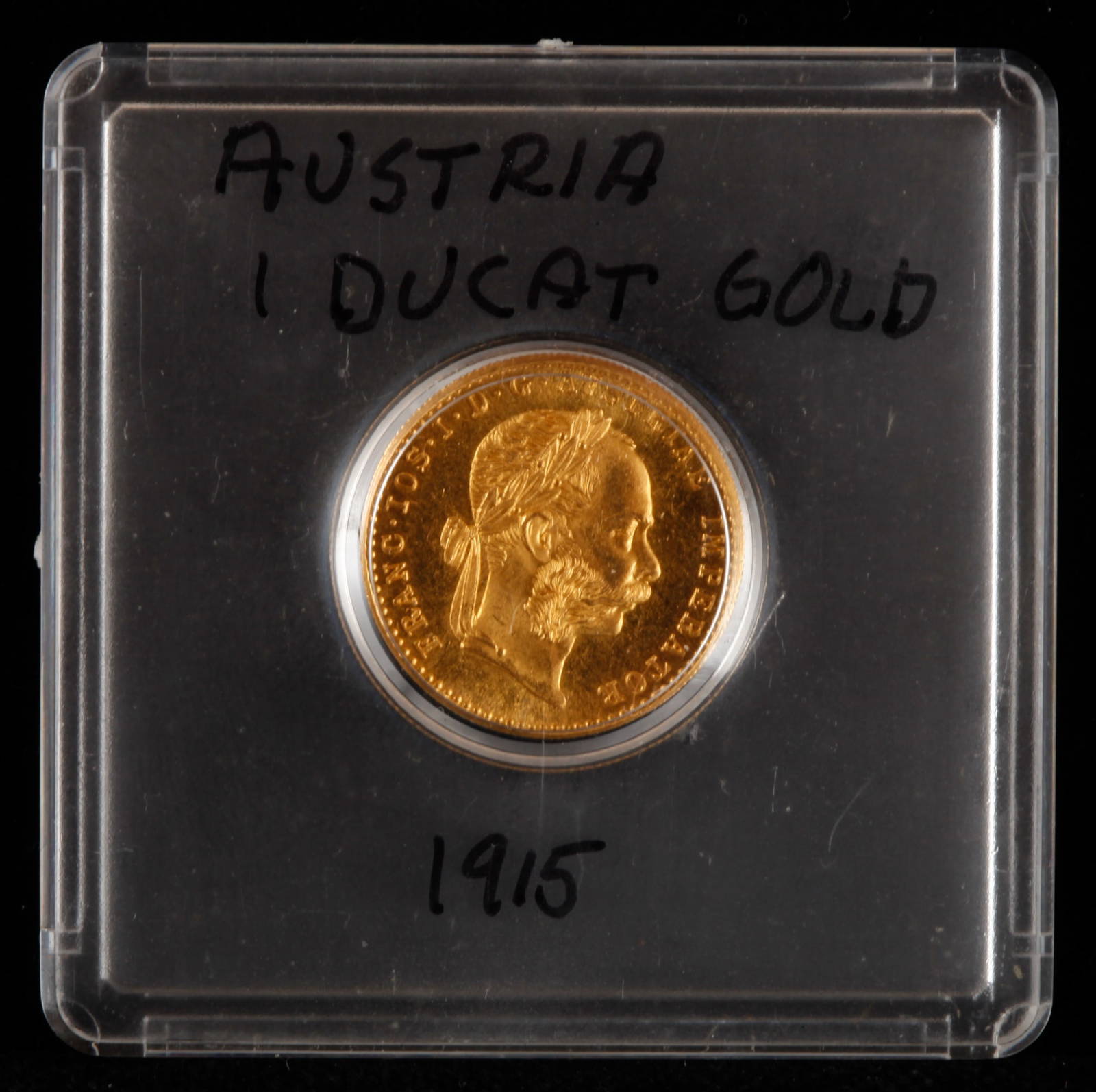 1915 Austrian 1 Ducat Gold Piece Auction