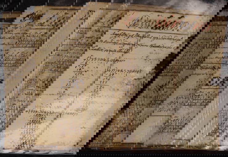 Nine Pages From An 18th C. Mathematics Book