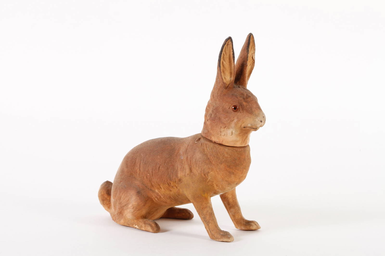 Vintage Paper Mache Rabbit Candy Container Auction