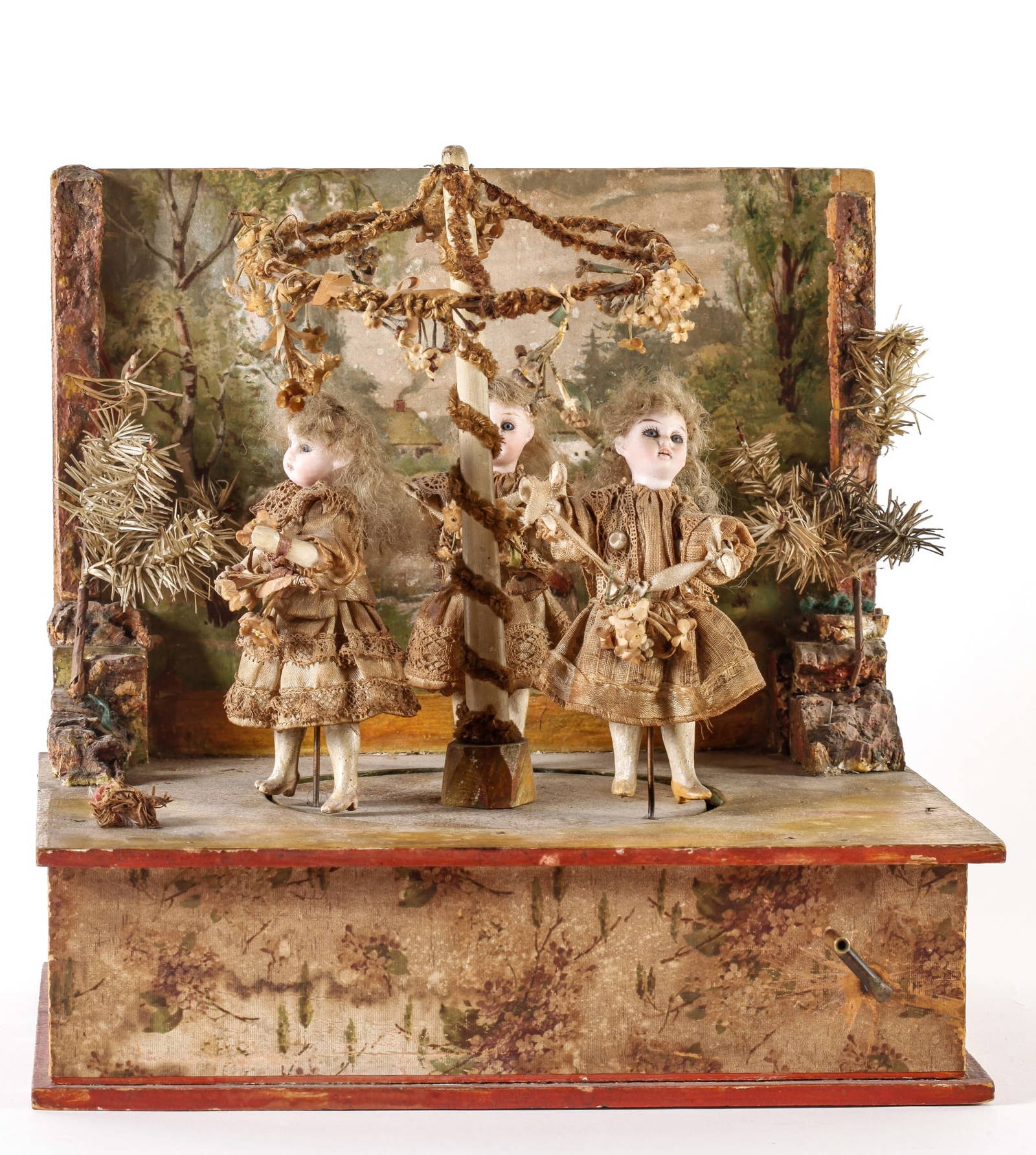Mechanical Maypole Music Box Auction